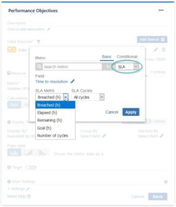 Report on SLA Metrics in Jira with Performance Objectives app