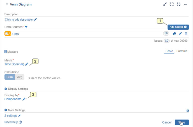 Create Venn Diagram with Performance Objectives for Jira app