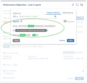New Sprint Metrics for Jira with Performance Objectives app