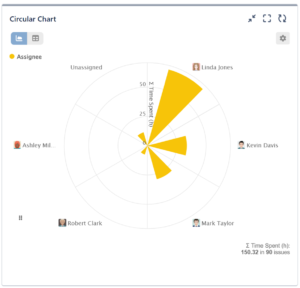 Wind Rose Chart on Jira Dashboard