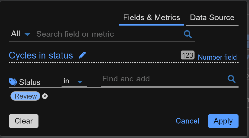 Issue List View: Scatter and Bubble Charts Gadget
